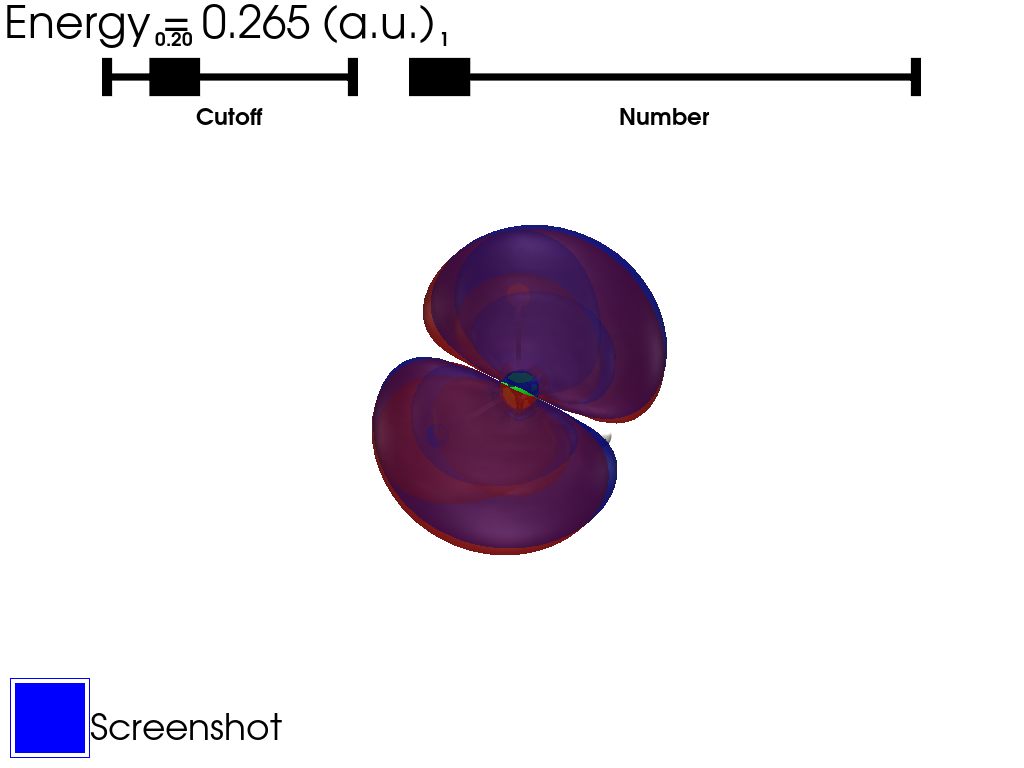 Orbitals Plotting — rgmol 0.1 documentation